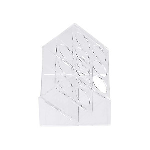 uxcell Slant Rack Acrylic Test Tube Holder 6 Wells for 50ml Centrifuge Tubes Clear