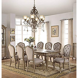 ACME Chelmsford Antique Taupe Dining Table
