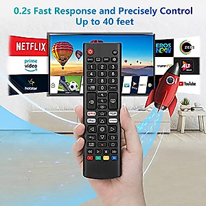 (Pack of 2) 2022 New Remote Control,for LG-TV-Remote,Compatible for LG UHD OLED QNED NanoCell 4K 8K Smart TV with Netflix, Prime Video, Disney, LG Channels Button