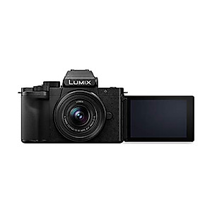 Panasonic LUMIX G100 4k Mirrorless Camera for Photo and Video, Built-in Microphone with Tracking, Micro Four Thirds Interchangeable Lens System, 12-32mm Lens, 5-Axis Hybrid I.S, DC-G100KK (Black)
