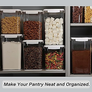 Large Airtight Pet Food Storage Containers with lids 5.2L /176oz,2 Pack Crystal Clear BPA Free Plastic Canisters for Dogs and Cats Storage Bin