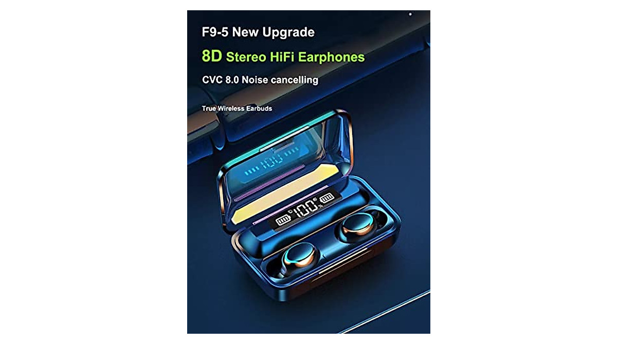 VALDUS F9-5.1 Wireless Earbuds with Noise Cancelling & IPX7 Waterproof