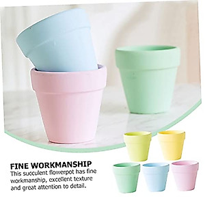 HANABASS 5pcs Bonsai Planting for Home Porcelain Landscape Planter Fleshy Green Vase Decoration Ceramic Pen Pink Flowing Xxcm Decorations Pot Pots Drainage Succulent Balcony Table Floral