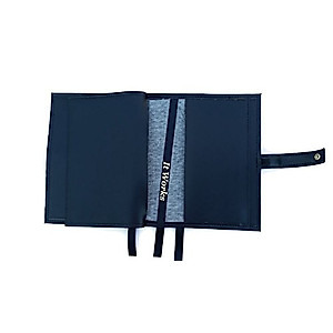 Black Deluxe Triple NA Book Cover for The Basic Text (6th Ed), It Works, How and Why and Living Clean with Serenity Prayer and Medallion Holder.