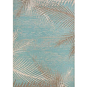 Couristan Monaco Area Rug, 2' x 3'7", Aqua