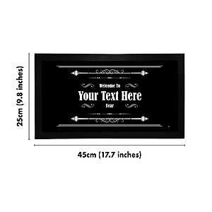 Bang Tidy Clothing Bar Runner Welcome to Your Name's Bar Drip Spill Mat Personalized Bar Gifts