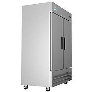 KoolMore - RIF-2D--SS 54" 2 Door Stainless Steel Upright Commercial Reach-in Freezer - 47 cu. ft (RIF-2D-SS)