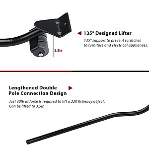 Insdawn Furniture Sliders Moving Dolly 3 Wheels Heavy Duty Furniture Movers Easy Furniture Lifter Mover Tool Set 4 Pack for Heavy Object 800LBs Load Capacity