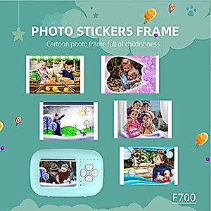 LKYBOA Plastic Small SLR Children's Camera -Kids Camera, Camera for Kids Video Cameras Kids Digital Camera Year Old Girl with Card