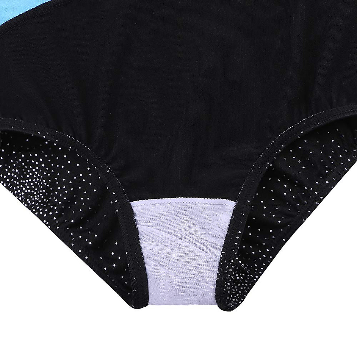 TFJH E Sparkle Leotard for Girls Gymnastics Athletic Dancing Clothes 138 Black 110