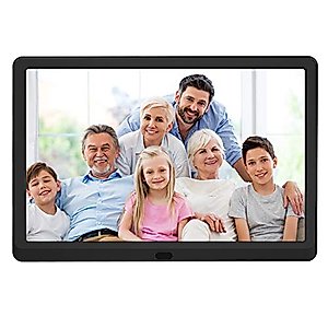 Atatat 10 inch Digital Picture Frame 1920x1080 Brightness Adjustable IPS Screen Digital Photo Frame with Timing Switch, Background Music Playing, 1080P Video Playback, Easy Plug and Play for All Ages