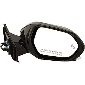 Kool Vue Passenger Side Power Heated Mirror for Toyota Prius 2016-2020 With Blind Spot Monitor Paintable