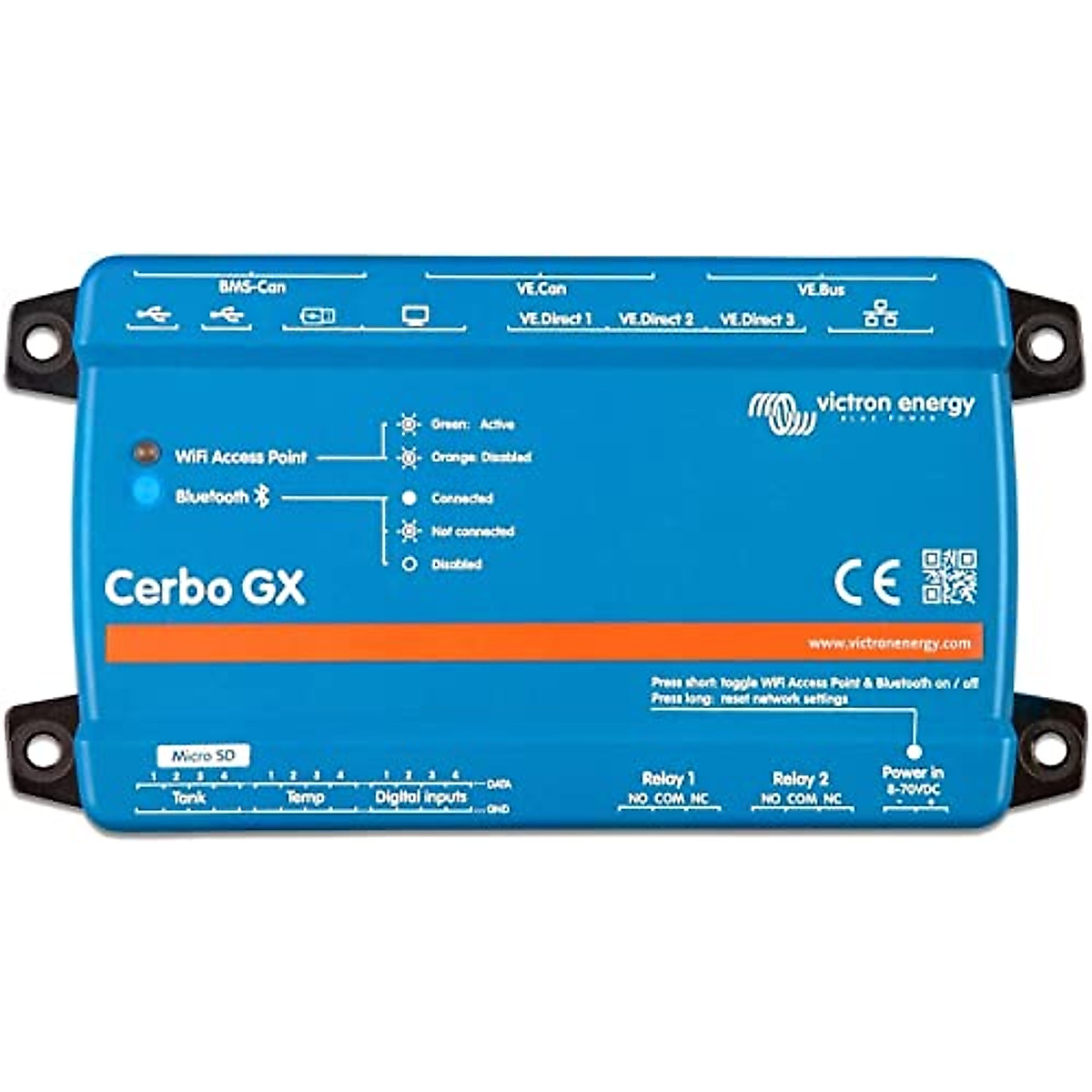Victron Energy Cerbo Kit by Inverters R US Includes Cerbo GX, Touch 50 & Touch 50 Wall Mount