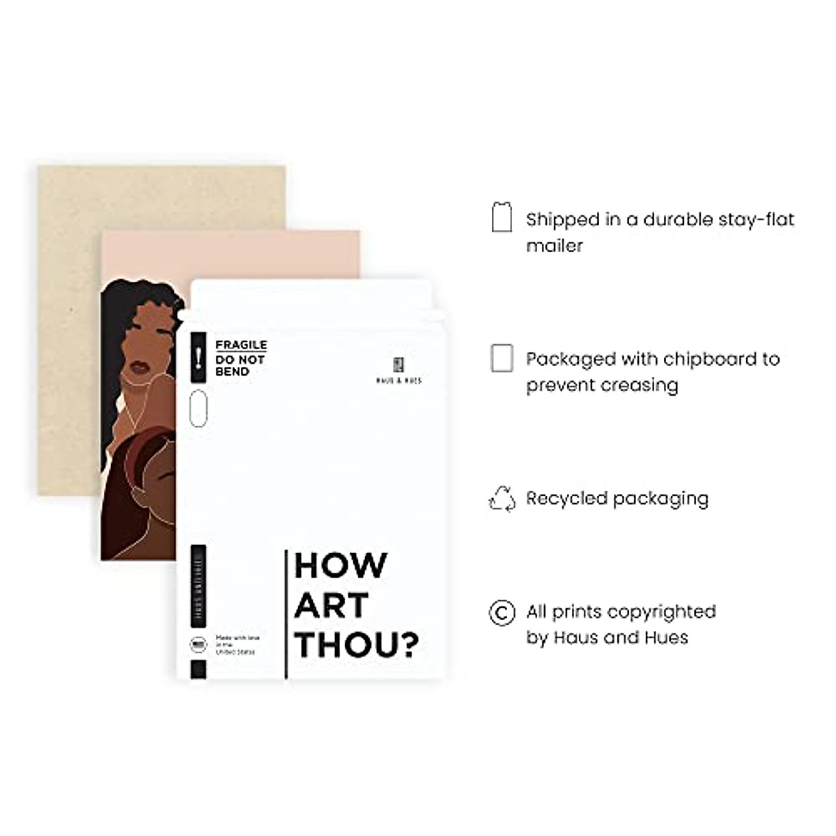 HAUS AND HUES African American Women Painting for Walls African Art Wall Decor | Black Women Wall Art | Black Art Paintings for Wall | Black Woman Wall Art | UNFRAMED (12x16)