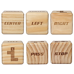 Nautical Beach Decor Giant Left Right Center Bonus Dice Game - Unique Bonus Special Sides for Traditional or Bonus Play with 24 Huge Chips & Carry Bag