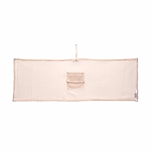 Kitsch XL Exfoliating Body Scrubber - Shower Scrubber for Body with Built in Pocket | Recycled Nylon Exfoliating Washcloth | Body Scrubbers for Use in Shower | Extra Long Bath Scrubber, 1 pc (Blush)