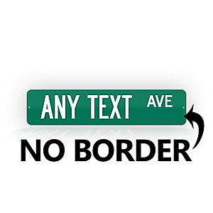 Customized Green Road Sign Personalized Novelty Street Sign