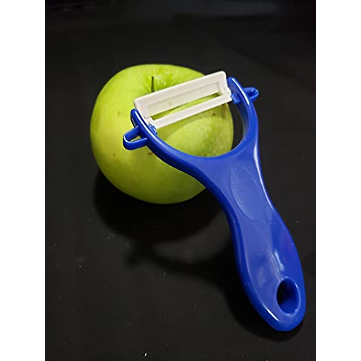 Serrated Royal Blue Ceramic Knife Set with 5" Serrated Knife, Kitchen Knife Set - Includes 3”, 4”, 5”, 6” Ceramic Knives, Matching Sheaths and a Matching Vegetable Peeler in a Gift Box