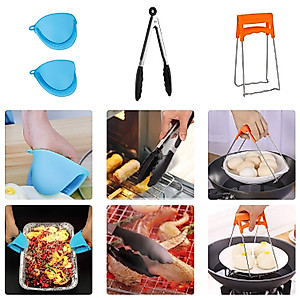 3 Qt Accessories Set for Instant Pot, Compatible with InstaPot Accessories 3 Quart Only, Mini Accessory Including Sealing Ring Steamer Basket Springform Pan Egg Rack Trivet