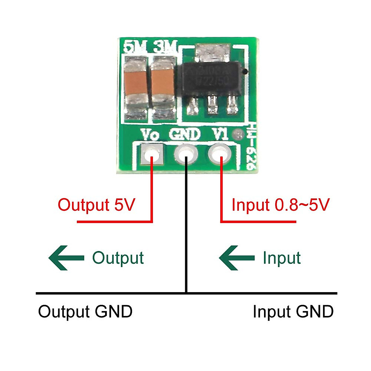 AITRIP 10PCS DC-DC Boost Converter Module,1.5V 1.8V 2.5V 3V 3.3V 3.7V 4.2V to 5V DC-DC Step Up Power Module Voltage Boost Converter Board 0.9-5V to 5V