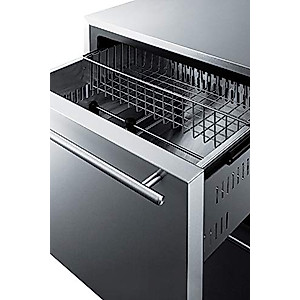 Summit SPFF51OS2D Built-in Drawer Freezer, Stainless Steel