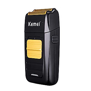 KEMEI Double Foil Professional Electric Shaver for Razors Head for Bald Barber Supplies Hair & Beard Trimmer Cordless Rechargeable Gifts for Men Fathers Husband Boyfriend