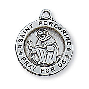 Mcvan Mfg. Women's St. Peregrine Medal with Prayer Card