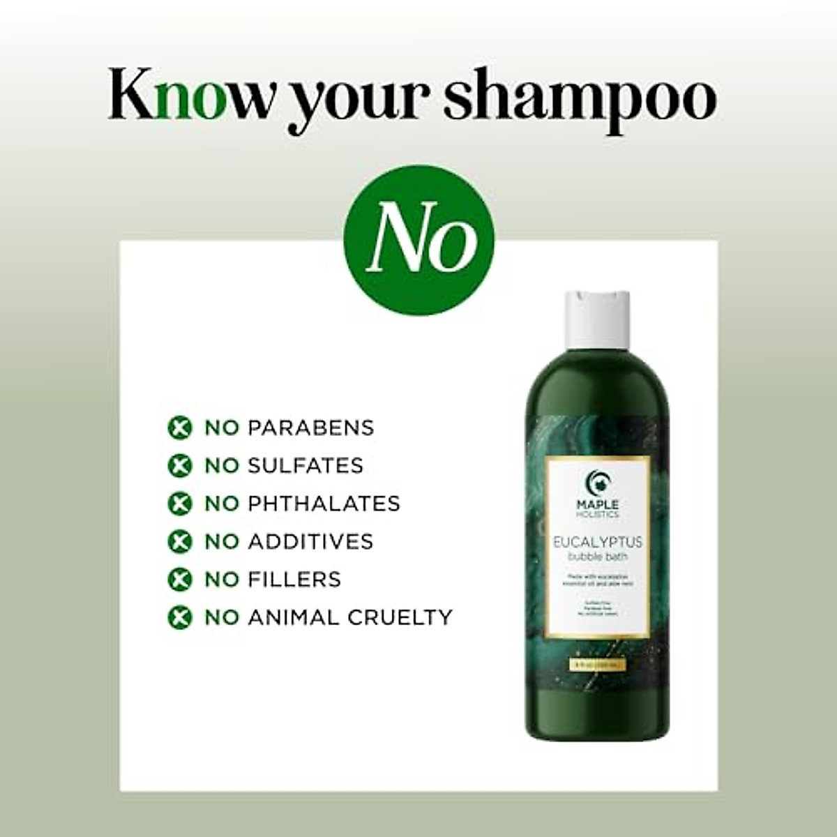 Premium Eucalyptus Bubble Bath Soap - Sulfate Free Adult Bubble Bath for Women and Men with Relaxing Essential Oils with Vitamin E - Foaming Bath Oil for Dry Skin Featuring Aromatherapy Oils