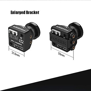 FPV Camera Foxeer Razer Mini 1/3 CMOS HD 5MP 2.1mm Lens 1200TVL 4:3 PAL/NTSC Switchable Support 4.5V-25V Input Voltage for FPV Quadcopter Racing Drone