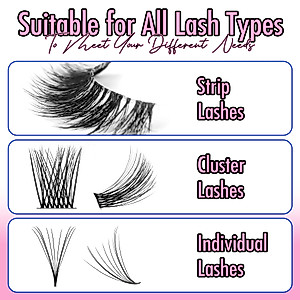 BEPHOLAN Eyelash Glue, Super Strong Hold for False Eyelashes, Lash Glue, Eyelash Adhesive, Latex Free, Suitable for Sensitive Eyes, Waterproof, White 0.176 oz