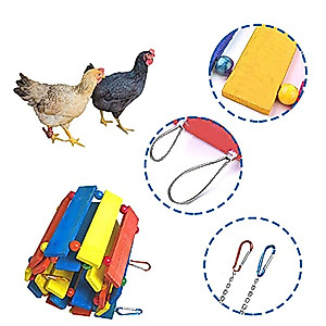 Chicken Swing Perches Toy Wooden Chicken Perch Ladder Toys Chicken Swing Ladder Toys Chicken Bridge Toys for coop Chicken coop Accessories Toys