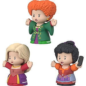 ​Little People Collector Disney Hocus Pocus Figure Set with Winifred Sarah and Mary Sanderson in a Display Gift Box for Fans