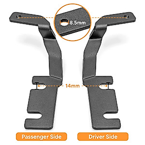 WSays Hood Ditch LED Light Pod Mount Bracket Low profile Mount Compatible with 2019-2023 Ford Ranger