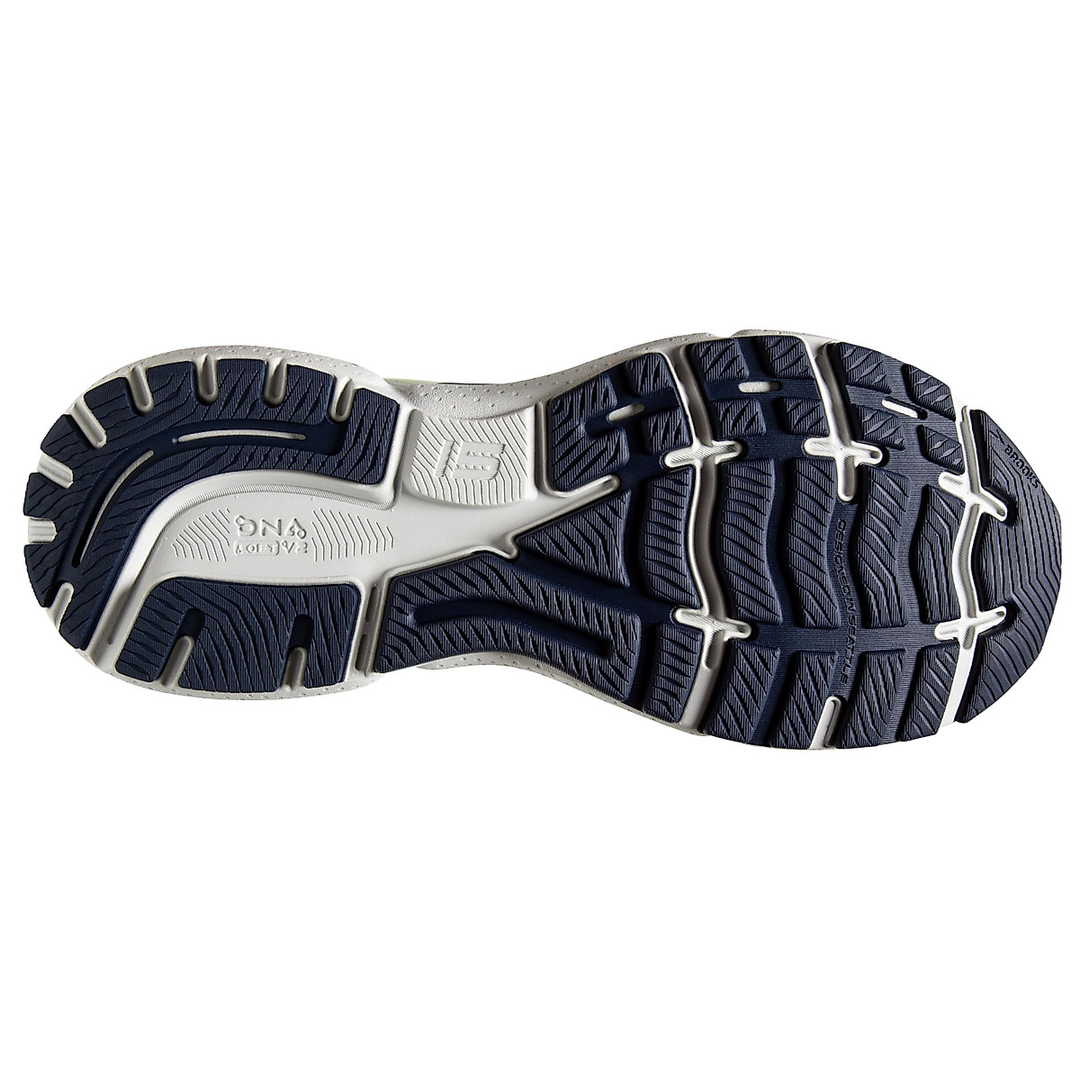 Brooks Men's Ghost 15 Neutral Running Shoe - Peacoat/Nightlife/Grey - 11 Medium