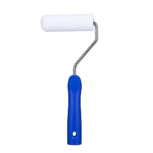 Mister Rui Paint Roller, Foam Paint Roller 4 Inch High Density, Sponge Refills with Roller Frame, Pack of 3, Small Paint Roller Set for Home Painting and DIY Projects