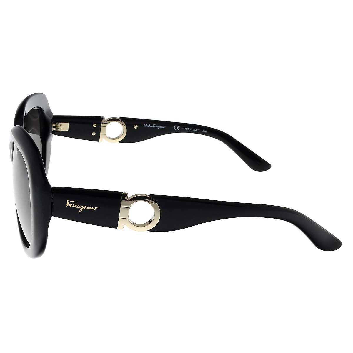 Salvatore Ferragamo Women's Oval Sunglasses Gradient Smoke