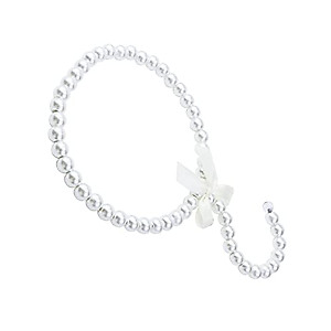 LC LICTOP White Peal Beads Scarf Organizer for Neckties, Shawls Scarves, Veils