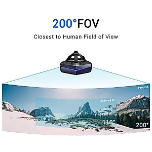 Pimax Vision 8K Plus VR Headset with 4K CLPL Displays, 200 Degrees FOV, Fast-Switched Gaming RGB Pixel Matrix Panels for PC VR Steam Games Videos
