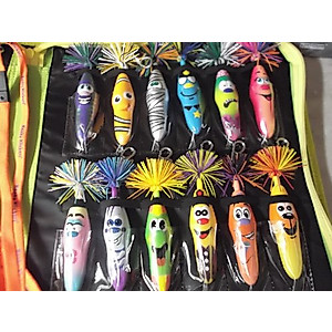 Kooky Pens Variety of 24 Different Variations with Neckstrap and Case