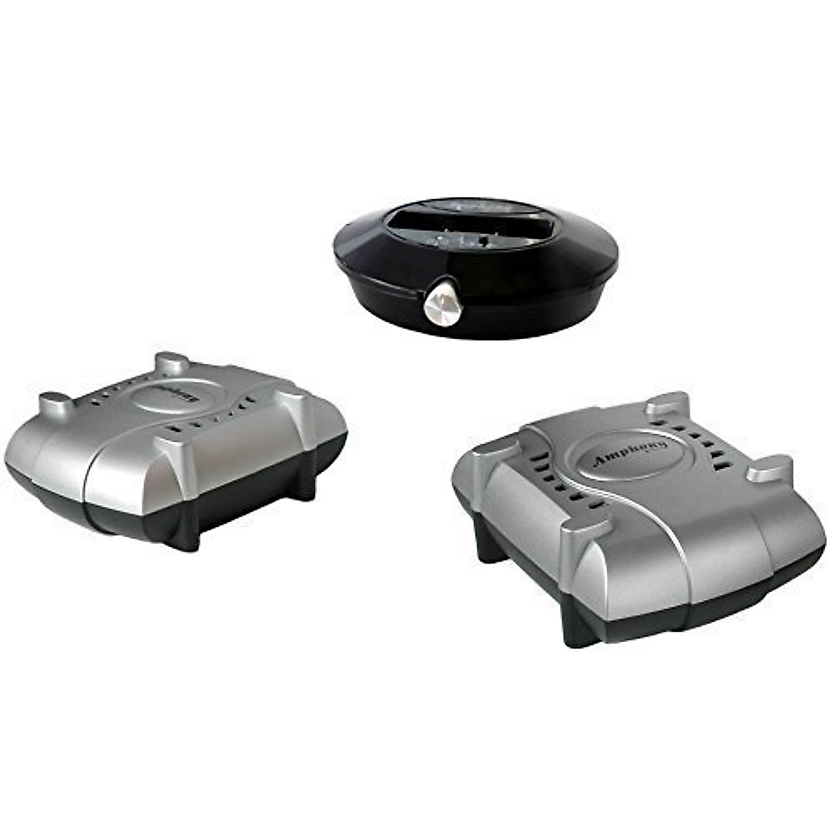 Amphony Wireless Speaker Kit with two Wireless Amplifiers (New Model), Makes Surround Speakers Wireless, 2x80 Watts, 300ft range, Connect to any Audio Source, Better-than Bluetooth Digital Wireless