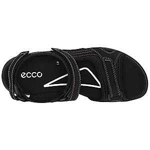 ECCO Women's Onroads 3-Strap Sport Sandal, Black, 7-7. 5