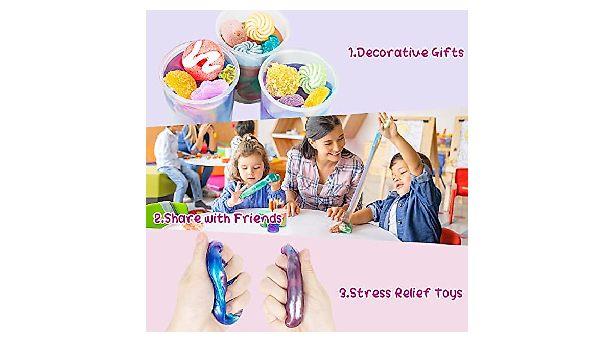 Galaxy Slime Party Favors Kit - Fun Space-Themed Kids Gifts