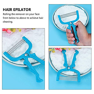 DOITOOL 2Pcs Manual Face Hair Removers Threaders Portable Face Lips Removal Epilator Stainless Steel Epilators Threading Beauty Tool