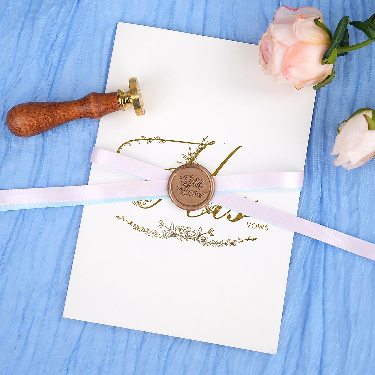 DINDOSAL Pastel Ribbon Assortment - 3/8" Double Face Satin Ribbon, 6 Rolls, 60 Yards for Gift Wrapping, Wedding Party Decorations