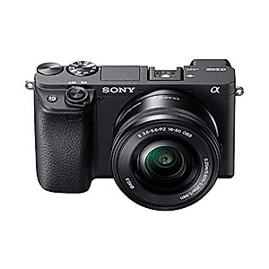 Sony Alpha a6400 Mirrorless Camera: Compact APS-C Interchangeable Lens Digital Camera with Real-Time Eye Auto Focus, 4K Video, Flip Screen & 16-50mm Lens - E Mount Compatible Cameras - ILCE-6400L/B