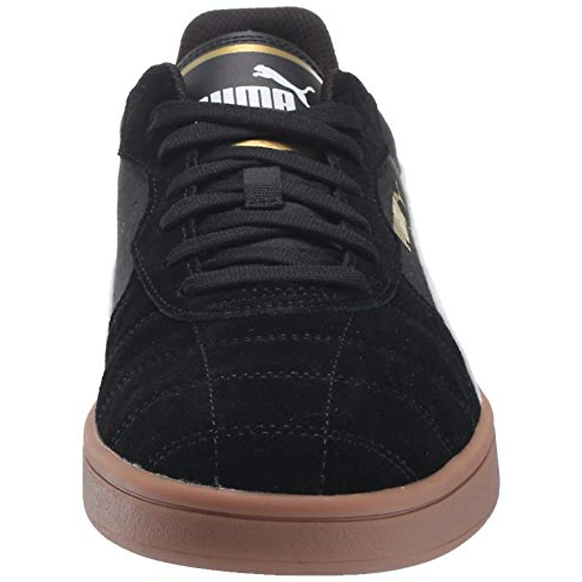 PUMA Men's Astro Kick Sneaker, Black-White-teamgold/Black, 11 M US
