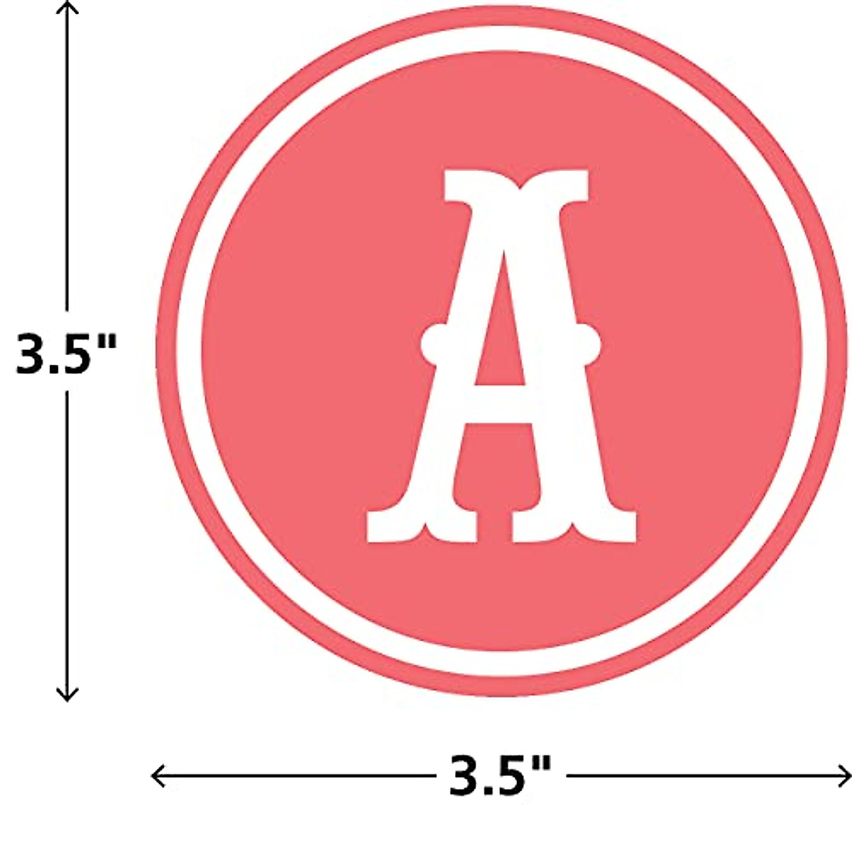 Teacher Created Resources Shabby Chic Circle Letters (77171), 3.5 Inches