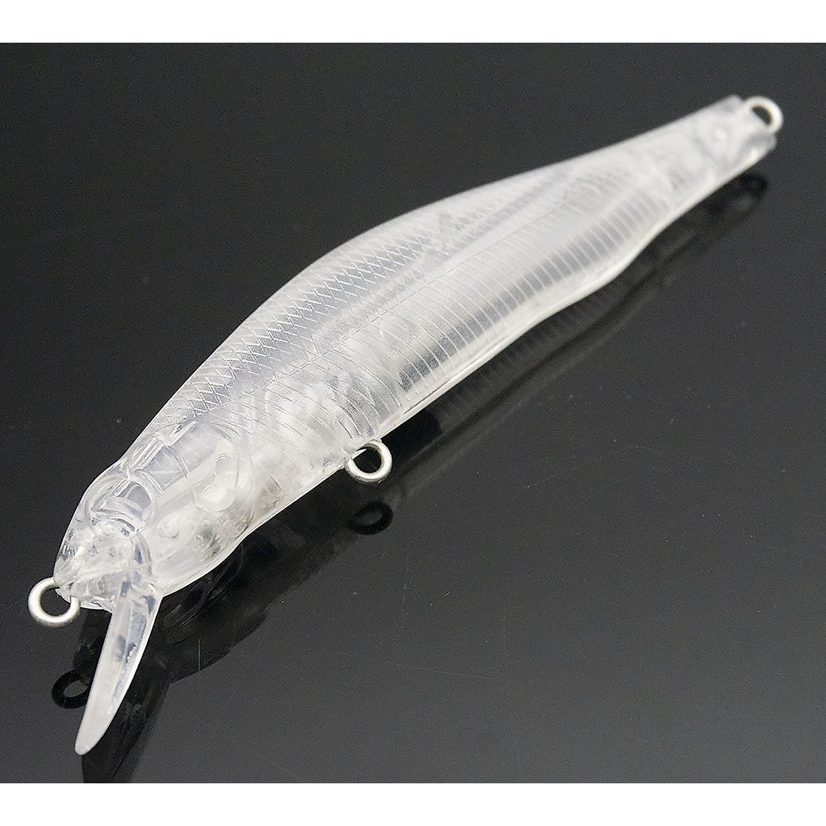10pcs Unpainted Crank Bait Fishing Body Minnow Bait top Water 92mm 6.8g Blank Lures Clear Hard 8187 Free 5mm Eye