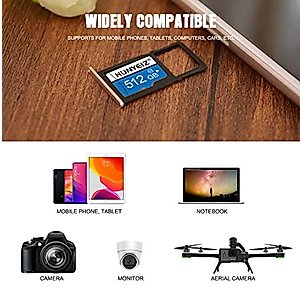 512GB Micro SD Card High Speed MicroSD Class 10 Memory Card for Smartphones,Action Cameras,Tablets and Drone