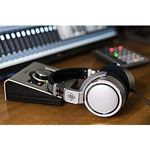 Neumann NDH 20 Closed Back Monitoring Professional Studio Headphones Gaming, Mixing, Mastering, Video or Audio Production, Performing,  3M straight cable w 1’8” stereo connector and 1/4” adaptor